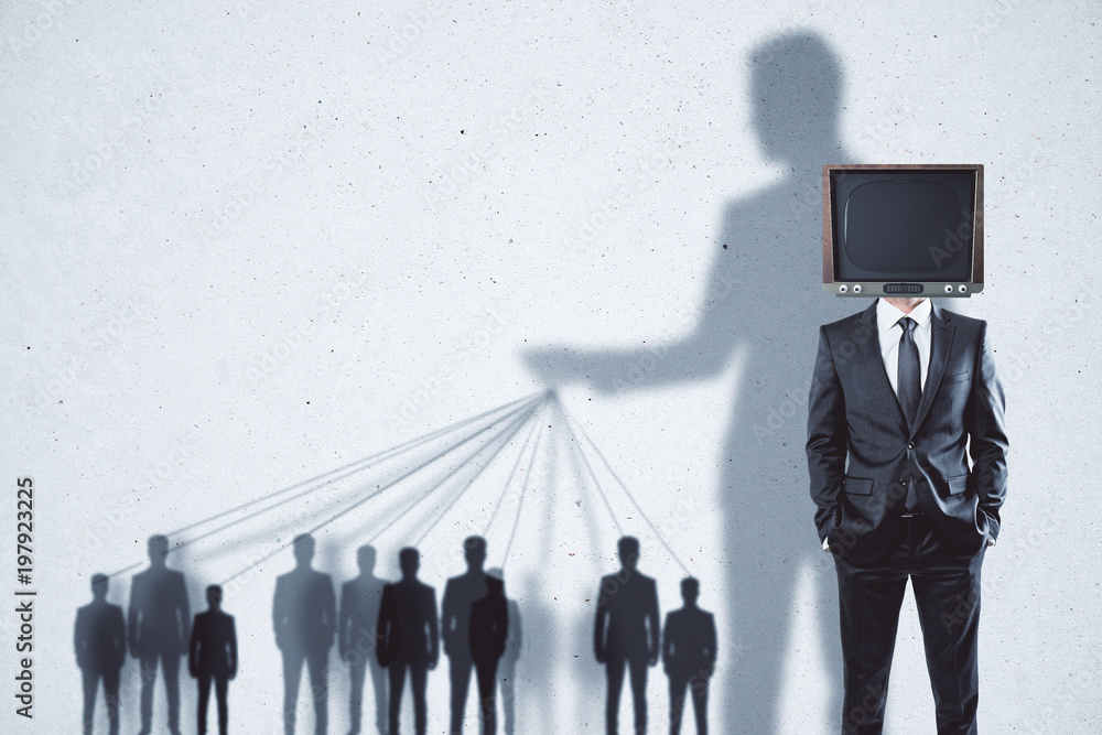 Abstract TV brainwash background Stock Photo | Adobe Stock