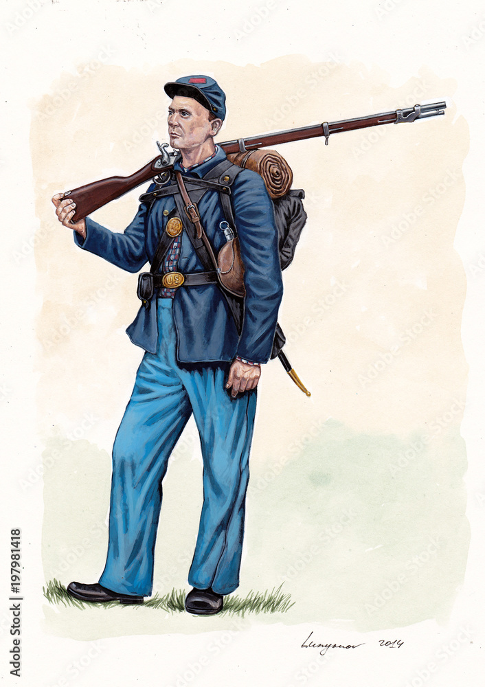 Civil War Soldier Drawing