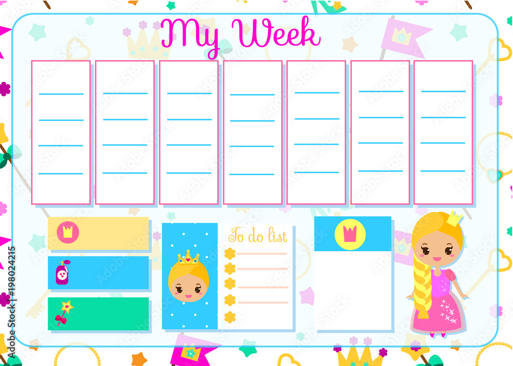 Schedule Template For Kids