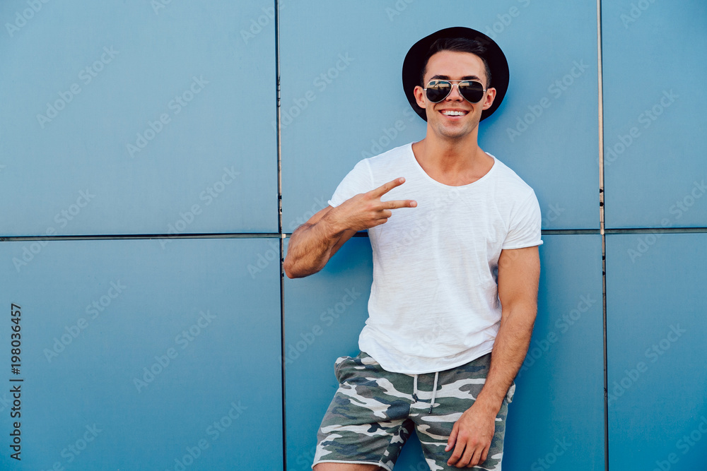 Man With Peace Sign
