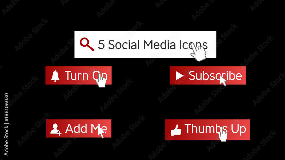 Social Media Click Box Stock Template | Adobe Stock