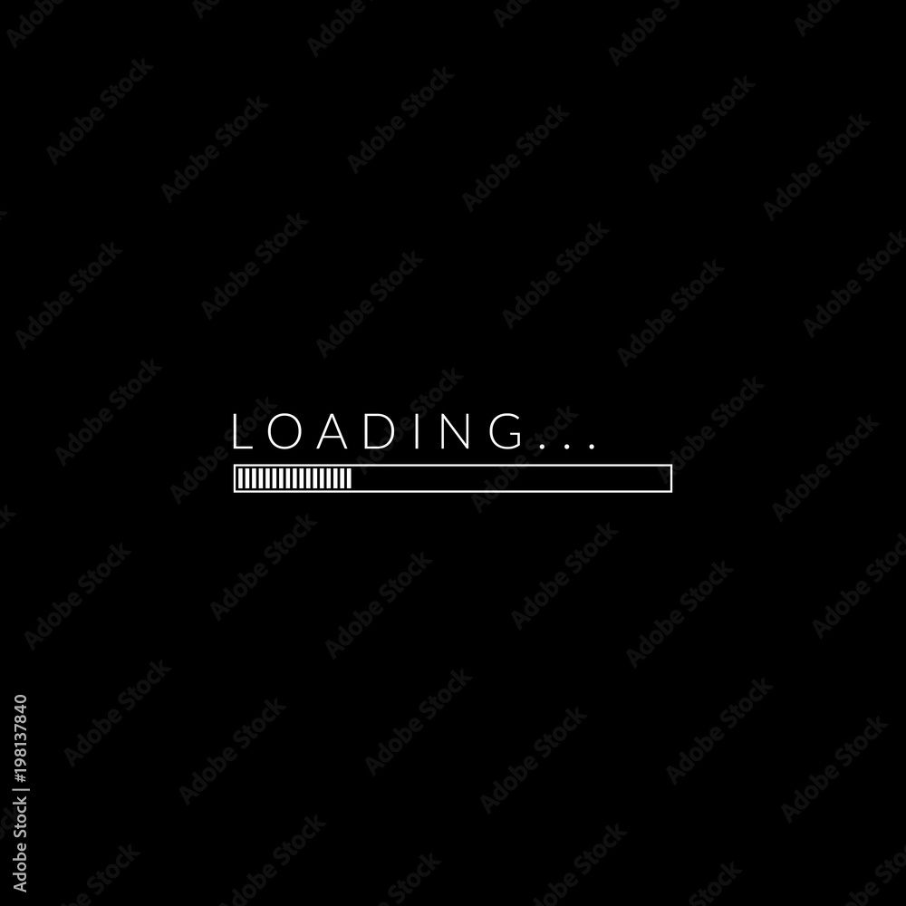 Loading process screen. Vector illustration. System software update and ...