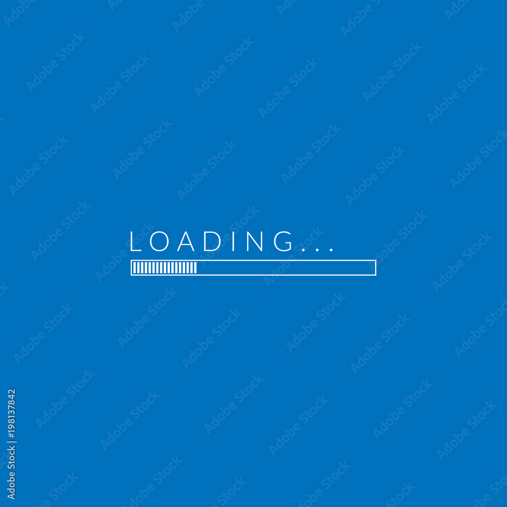 Loading process screen. Vector illustration. System software update and ...