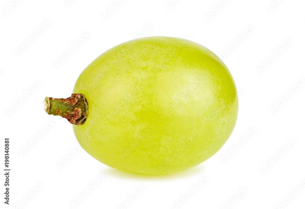 One grape isolated on white background closeup Stock Photo | Adobe Stock