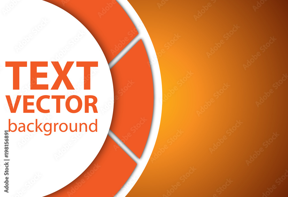 Orange background vector illustration lighting effect graphic for text ...