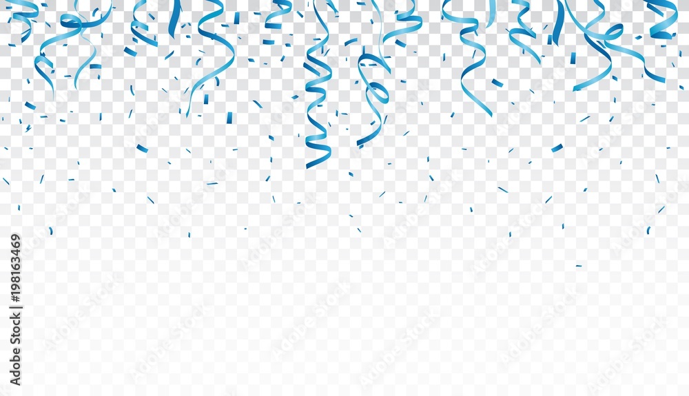 Blue Confetti Clipart