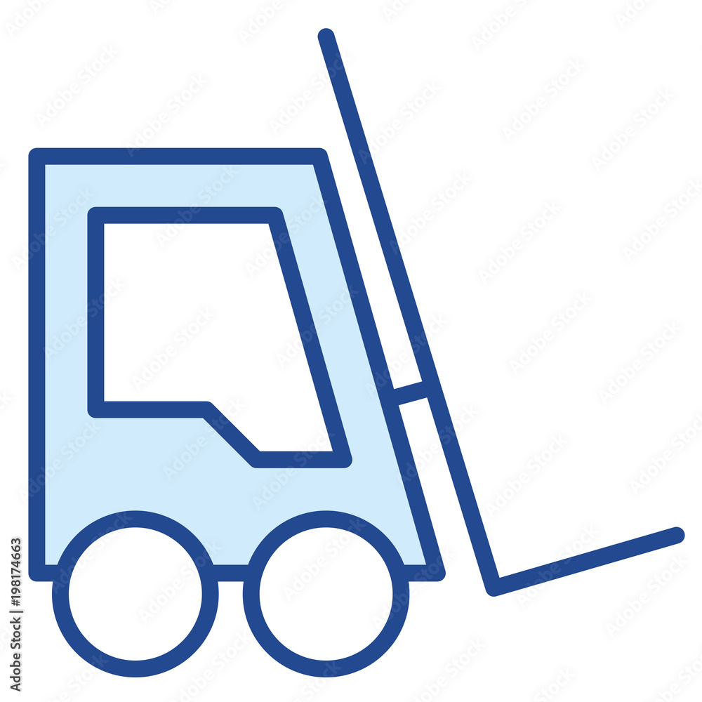 Gabelstapler Vector Icon Stock Vector | Adobe Stock