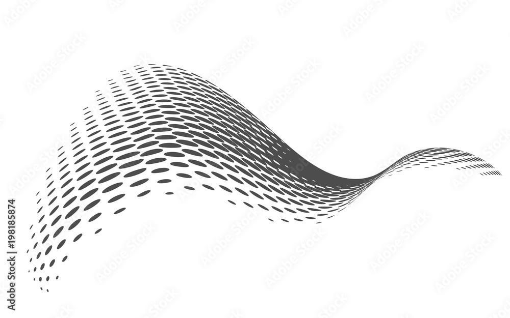 abstract art black kand white background template dotted design Stock ...