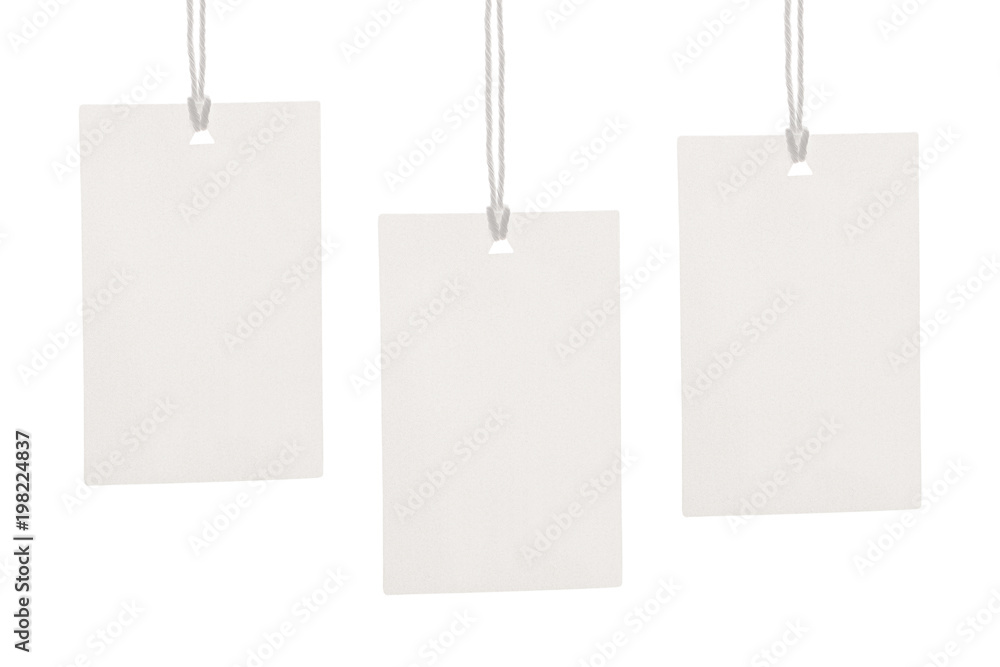 Clothes label tag blank white mockup Stock Photo | Adobe Stock