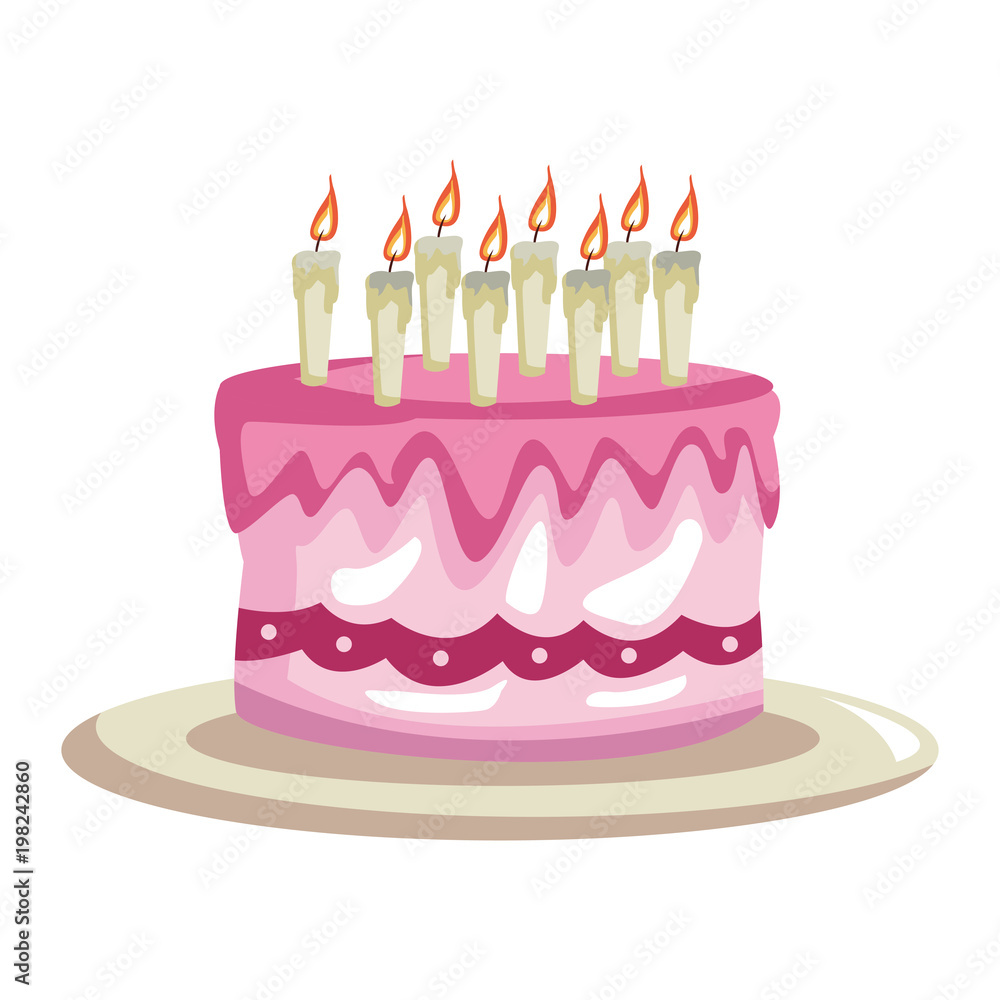 Graphic Birthday Candle