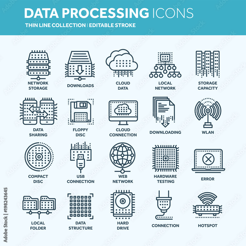 Cloud computing. Internet technology. Online services. Data ...