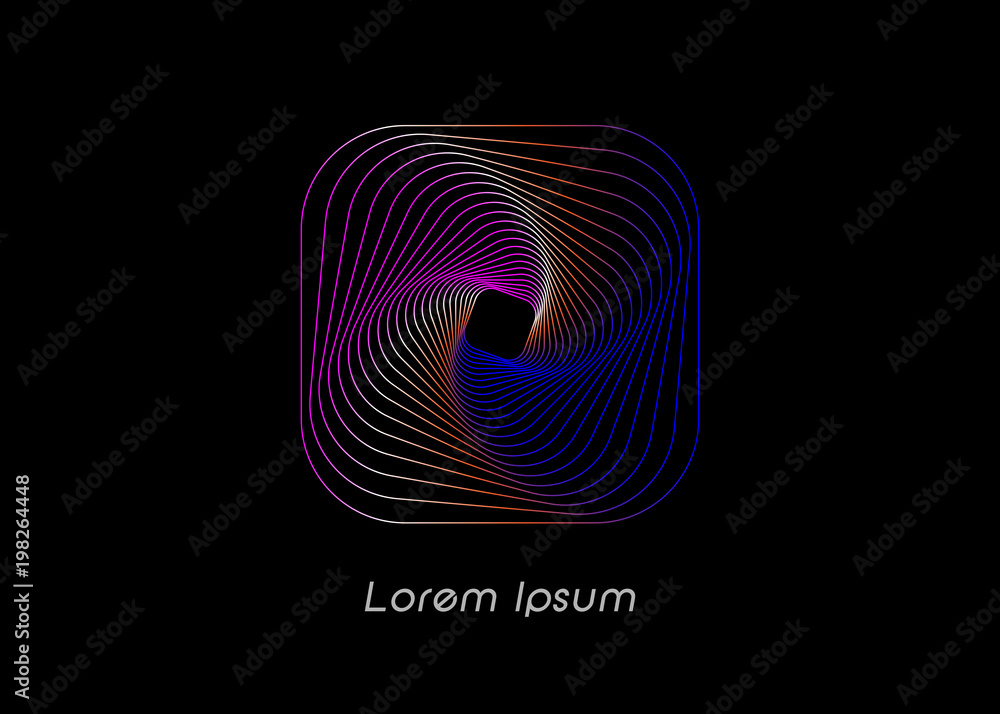 3D wireframe geometric Logo Design , this logo is suitable for global ...