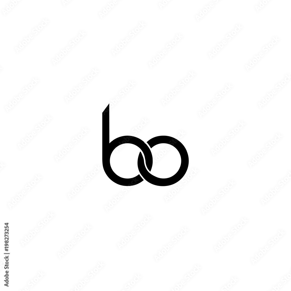 letter bo logo vector Stock Vector | Adobe Stock