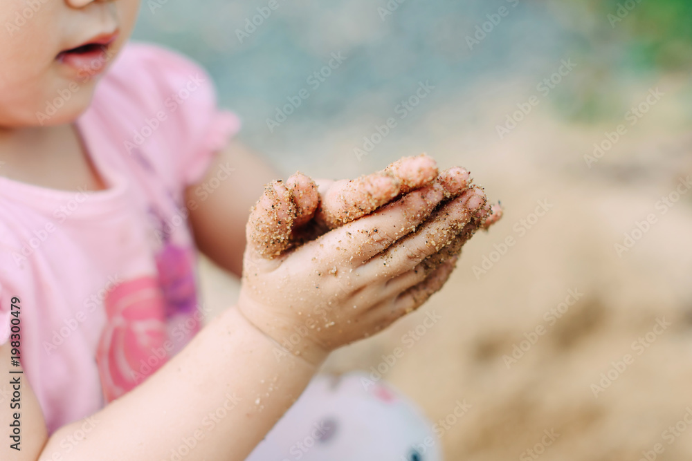 Kids playing in the sands. This activity is good for sensory experience ...