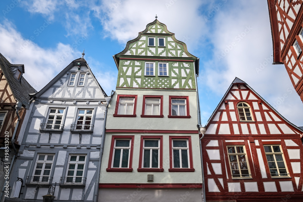 Famous timber-frame houses in the old centre of Limburg an der Lahn ...
