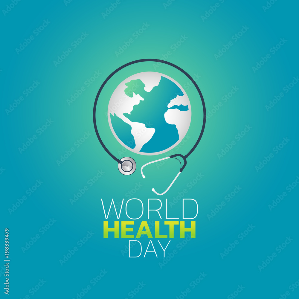 World Health Day logo icon design, vector illustration Stock Vector ...