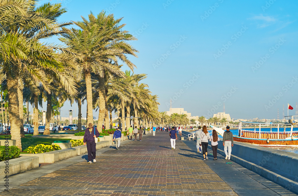 Streets of Doha, Qatar Stock Photo | Adobe Stock