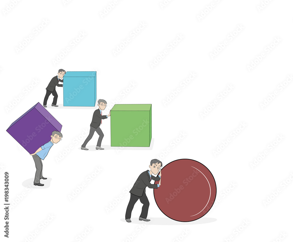 Business Efficiency Cartoon