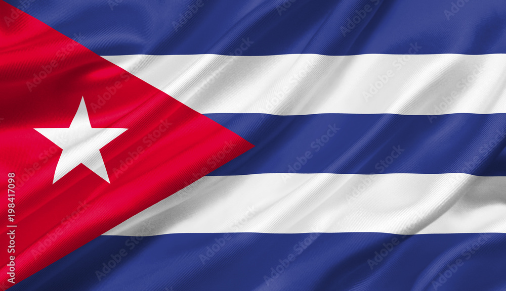 Cuban Flag 3d South Africa And Cuba Flags. 3D Waving Flag Design.