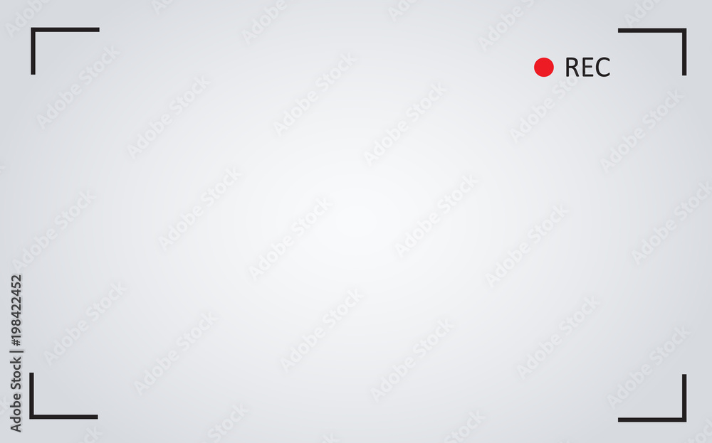 camera recording screen vector illustration background Stock Vector ...