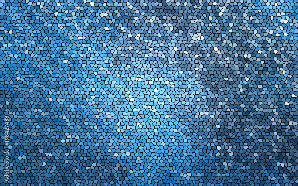 Vecteur Stock Abstract blue tile. Blue mosaic. Pixel pattern background ...