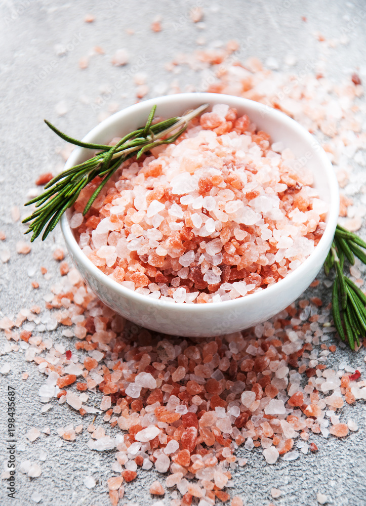 Pink salt from the Himalayas Stock Photo | Adobe Stock