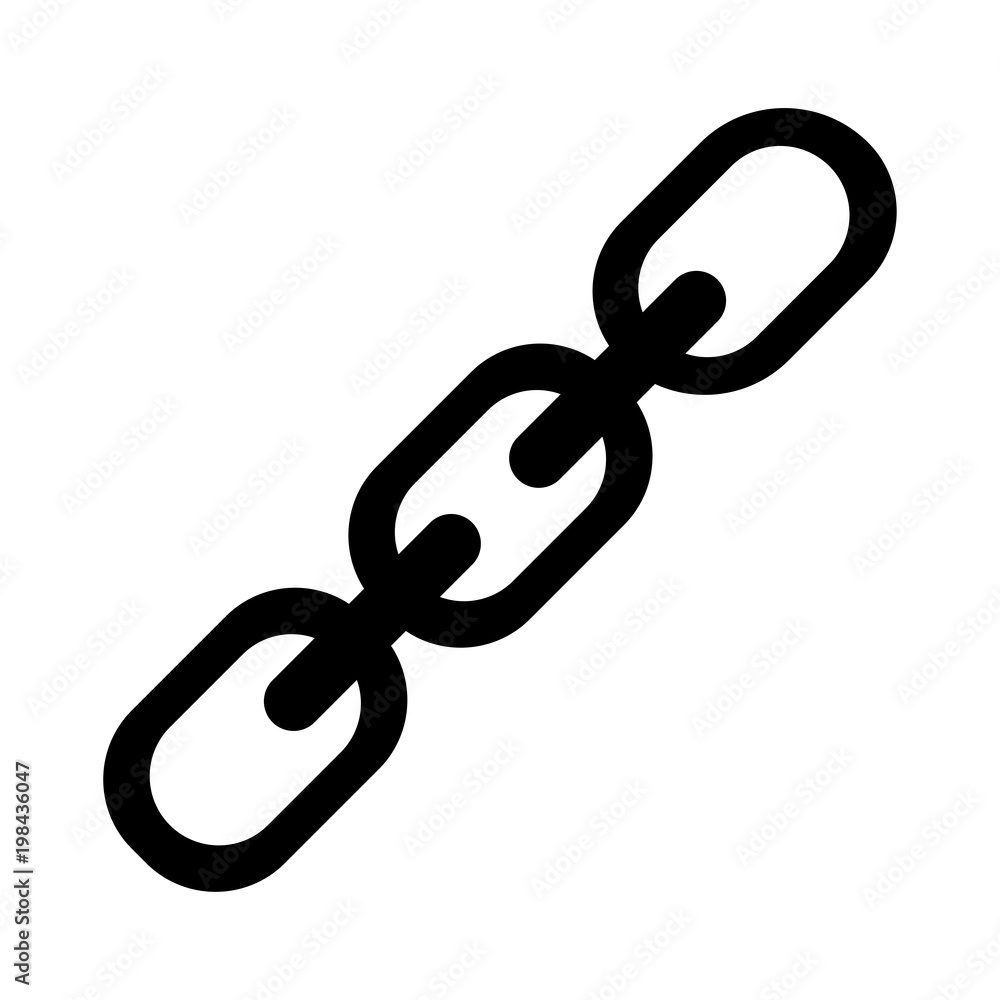 Chain Icon in trendy flat style isolated on white background ...