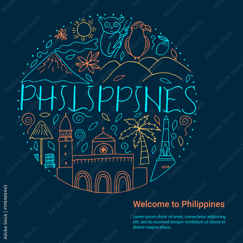 National symbols of Philippines. Stock Vector | Adobe Stock