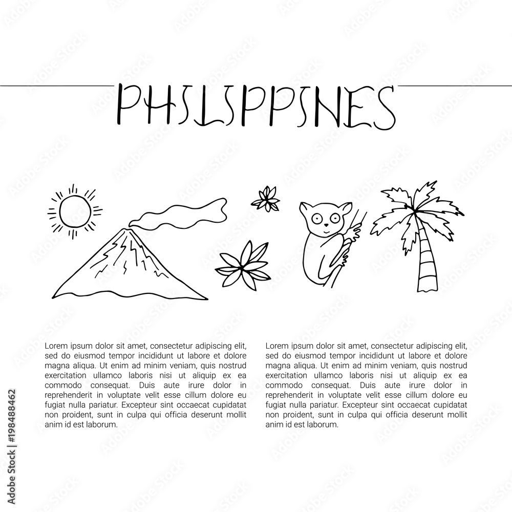 National symbols of Philippines. Stock Vector | Adobe Stock