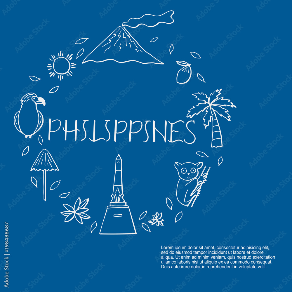 National symbols of Philippines. Stock Vector | Adobe Stock