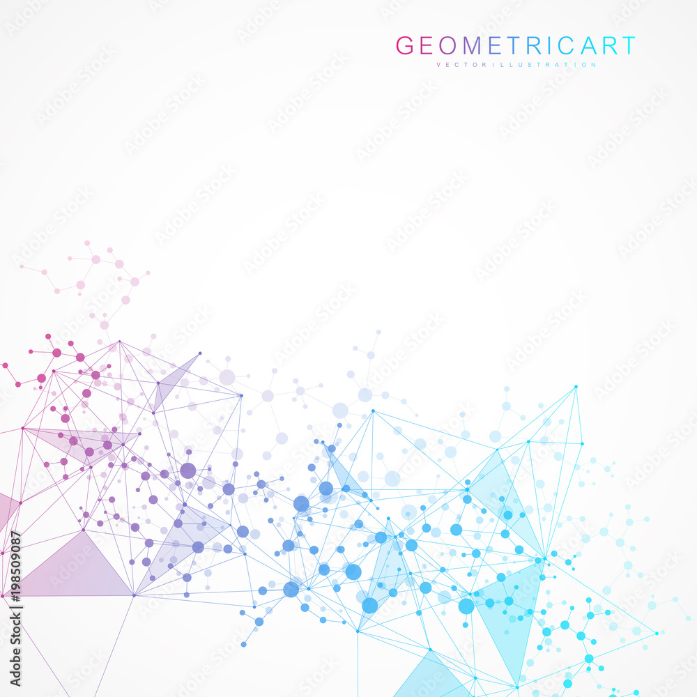 Big Data Visualization Background. Modern futuristic virtual abstract ...