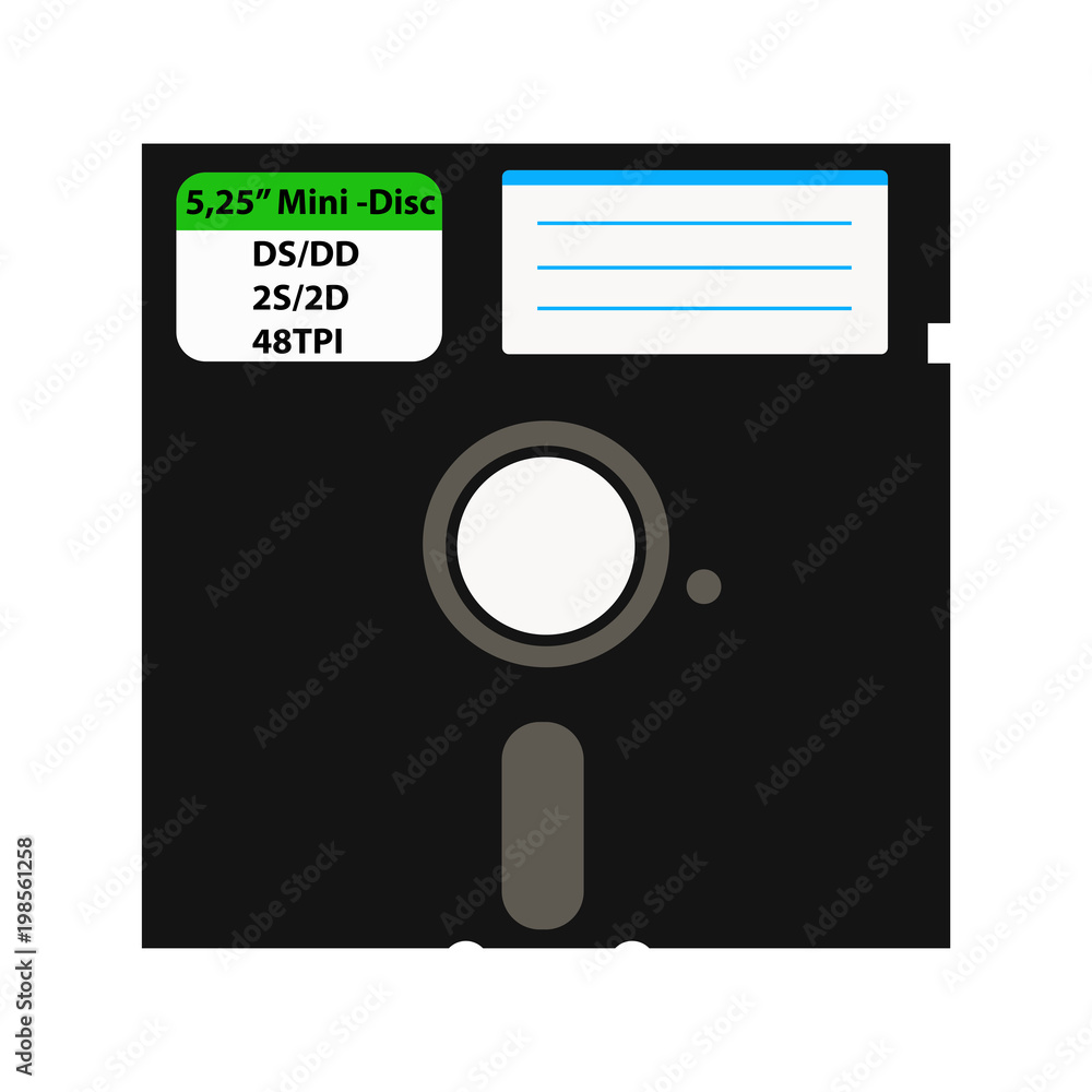 The floppy disk in the 5.25-inch is used in older computers. It can be ...