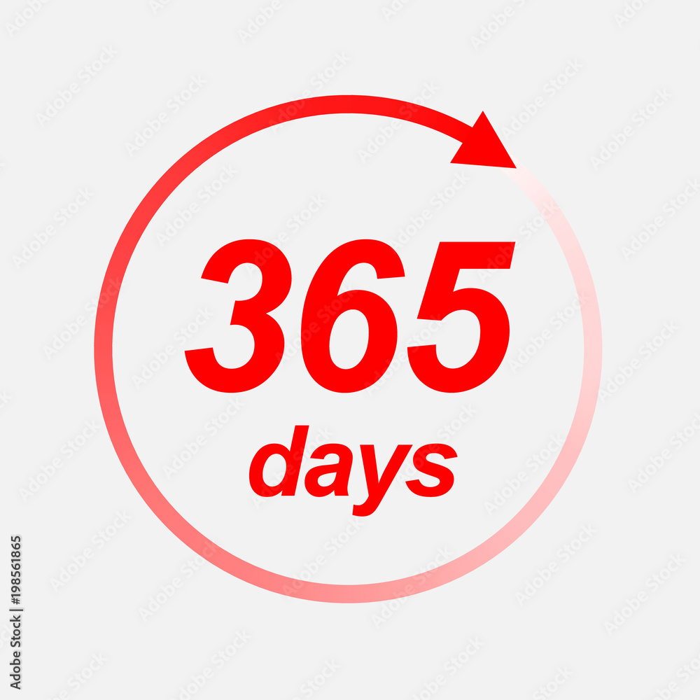 365 days vector icon Stock Vector | Adobe Stock