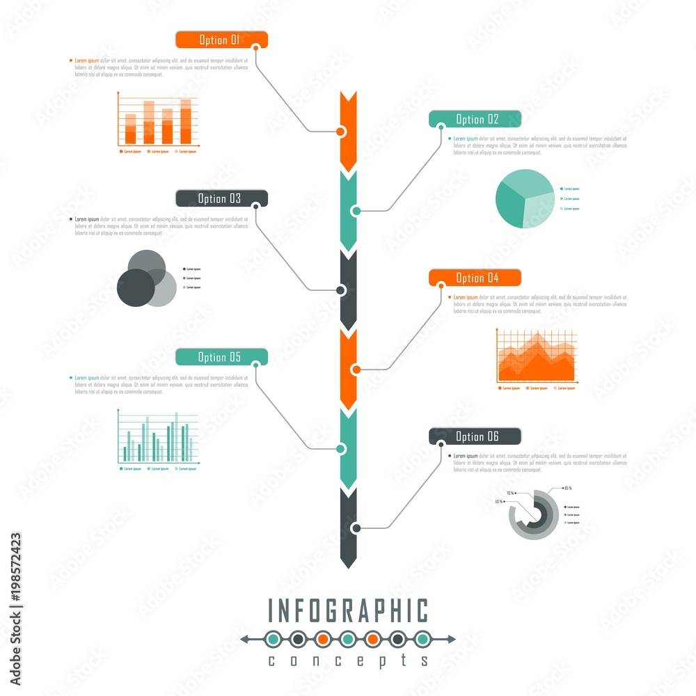 Infographic timeline template can be used for chart, diagram, web ...