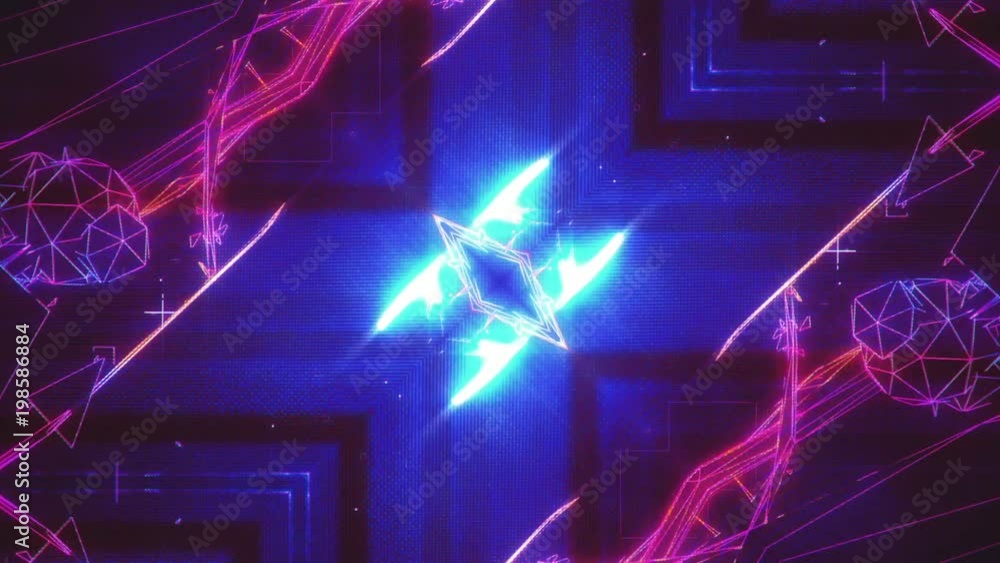 Seamless and colorful motion graphics looped. Colorful Kaleidoscopic ...