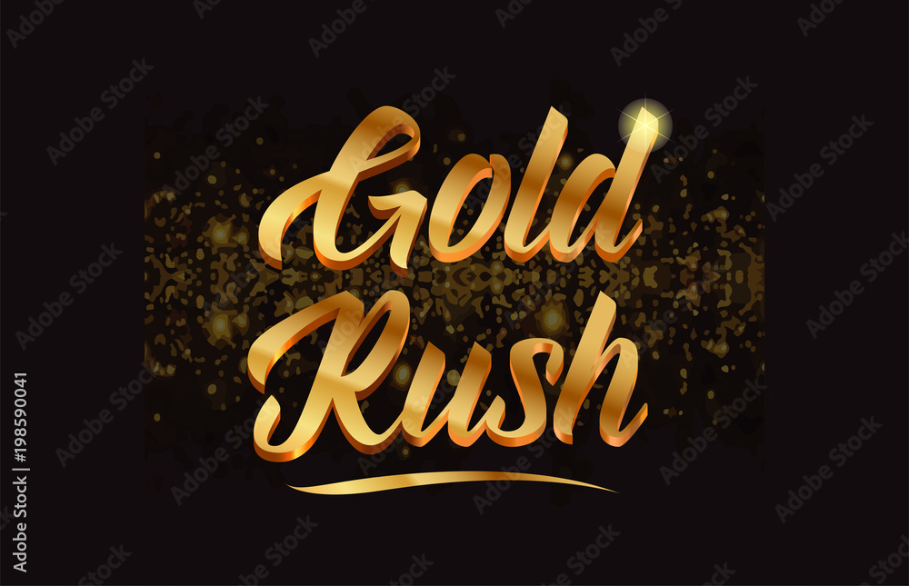 word text with sparkle and glitter background in gold, suitable for ...