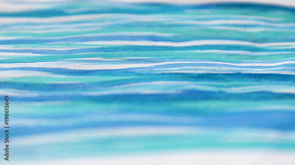 Watercolor Hand Drawn Blue Texture Art Background With Soft Blur