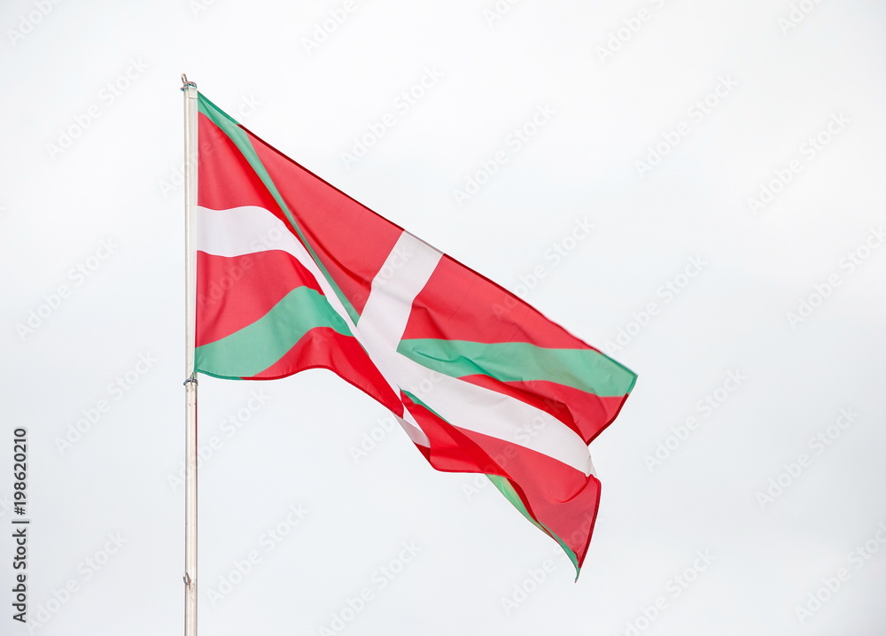 Flag of the Basque country - one of the regions of Spain Stock Photo ...