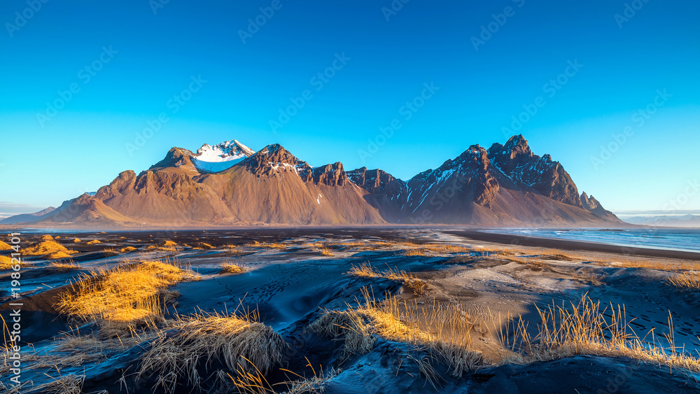 Vestrahorn mountains in Stokksnes, Iceland. Stock Photo | Adobe Stock