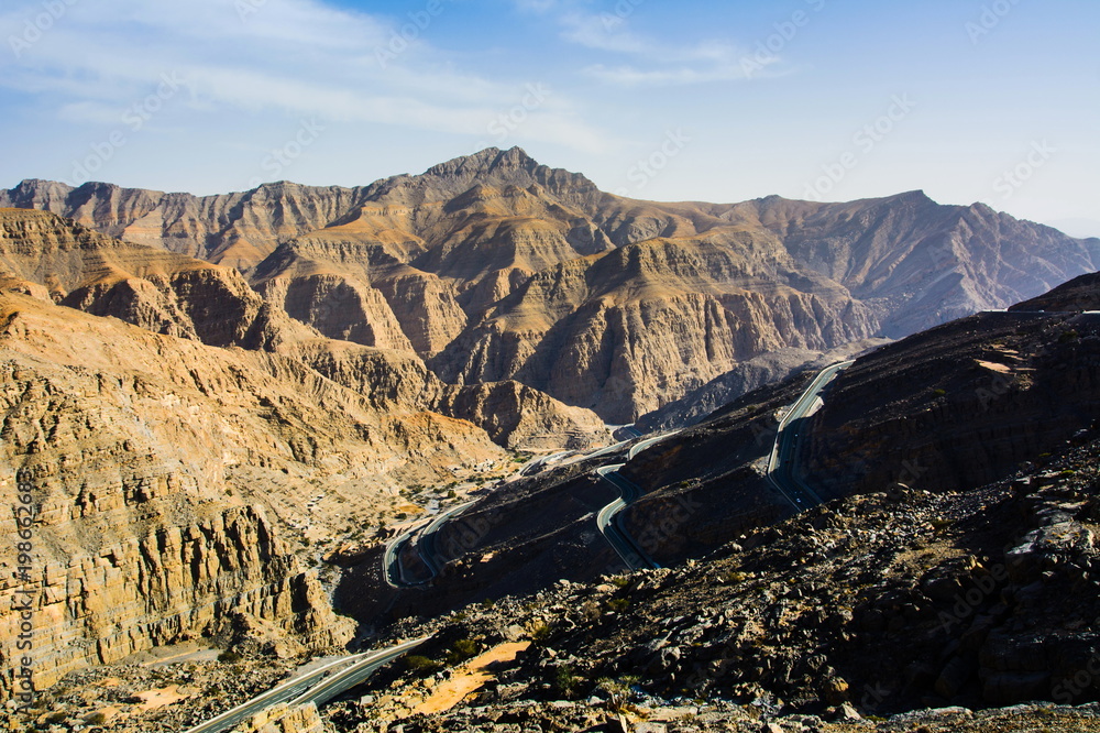 Jabal Jais the highest mountain in the UAE Stock Photo | Adobe Stock