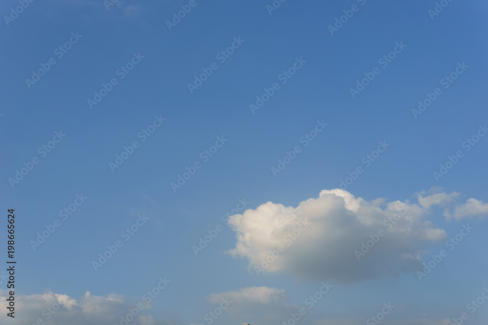 Amazing azure sky with clouds and sunshine for backgroundblue sky with ...