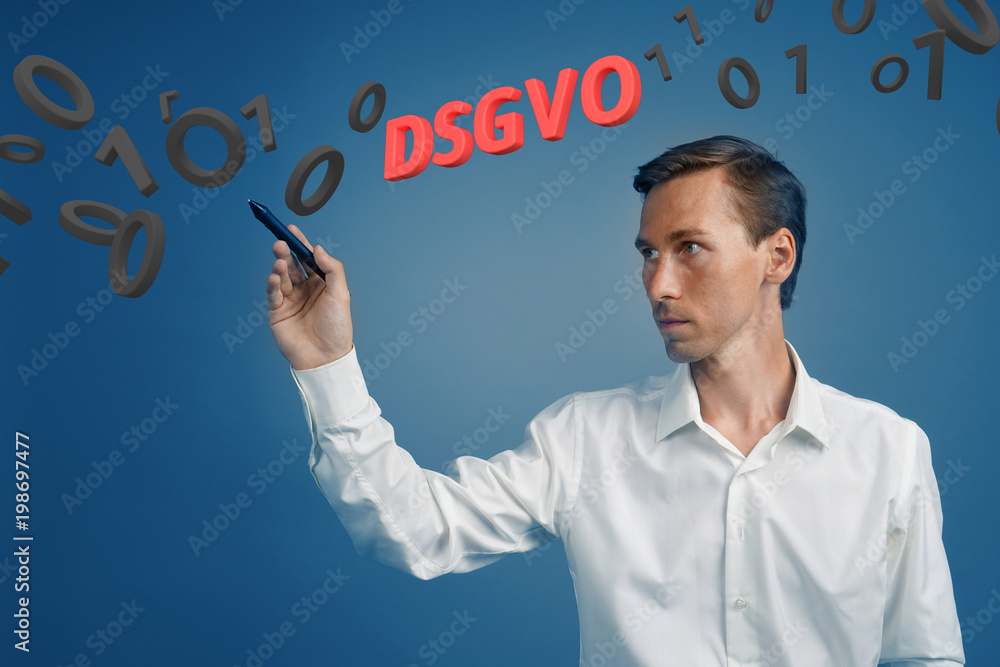 DSGVO, german version of GDPR, concept image. General Data Protection ...