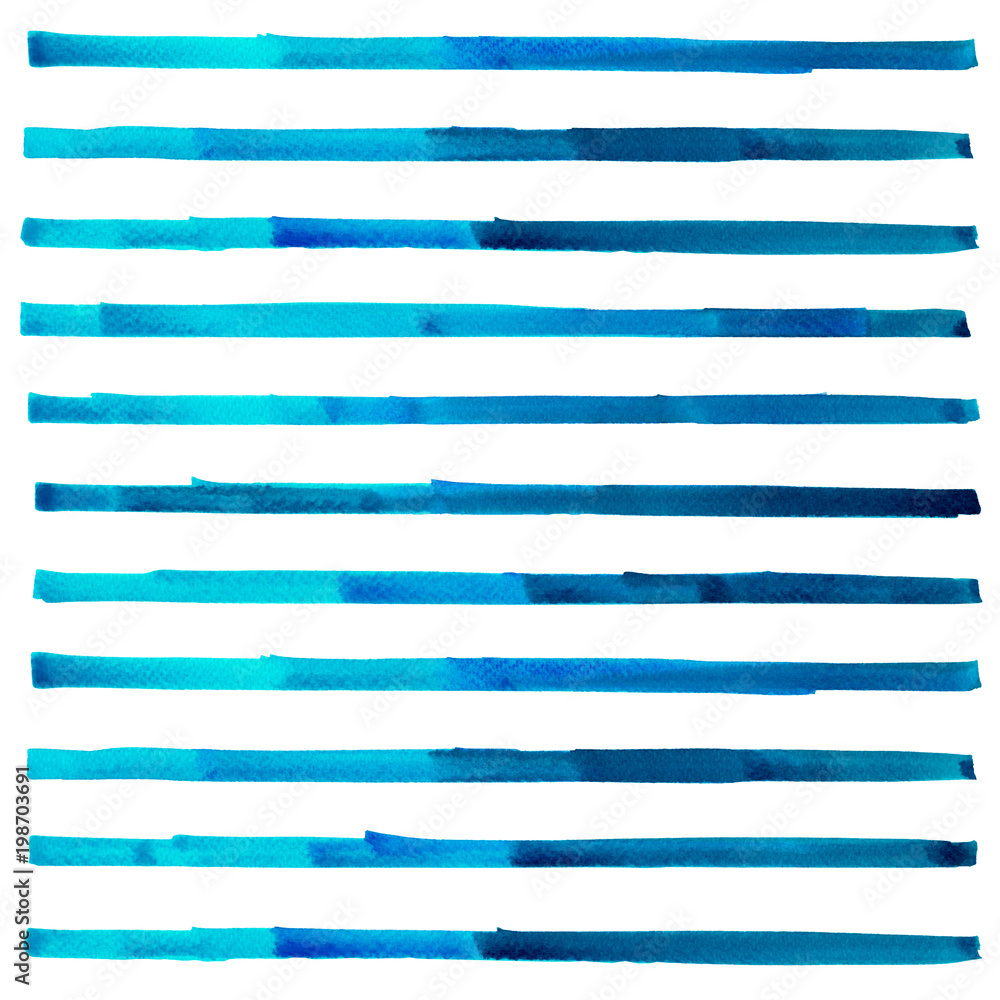 Abstract navy blue,turquoise or blue tone color horizontal lines ...