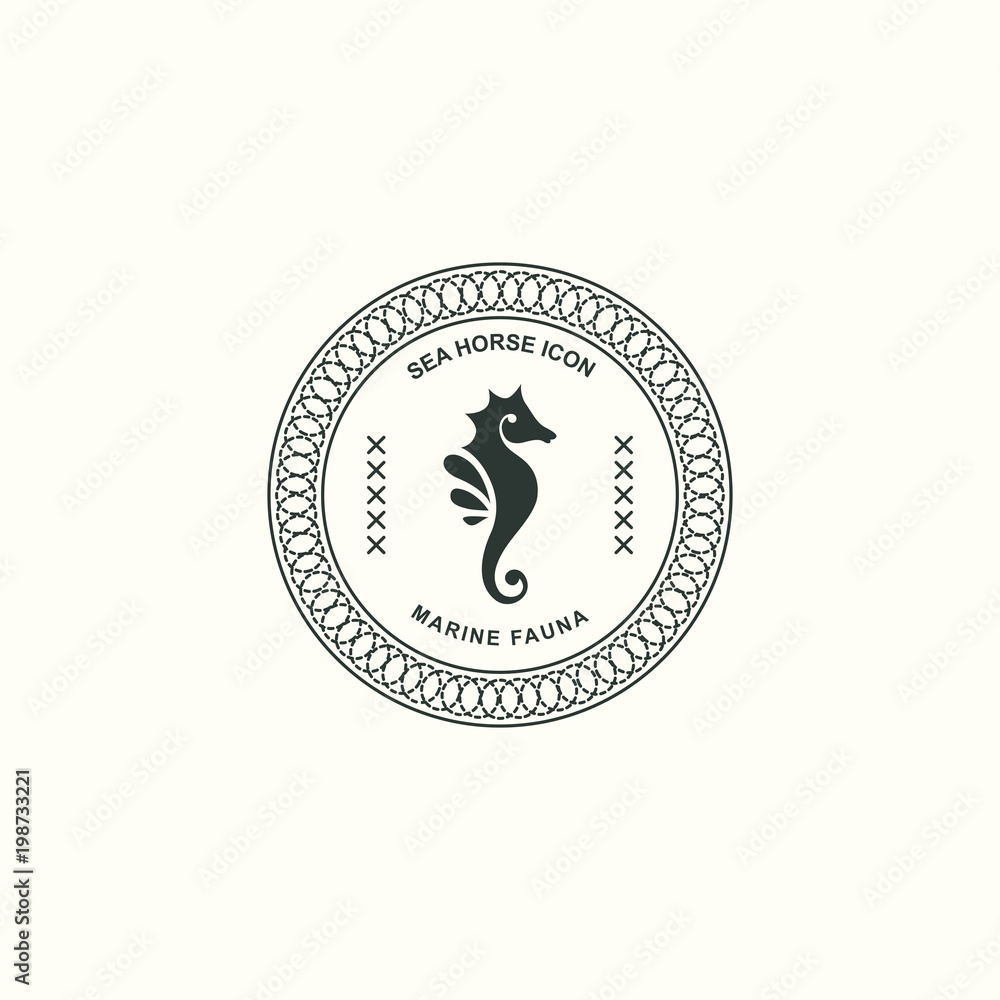 Set of sea and nautical typography badges and design elements ...
