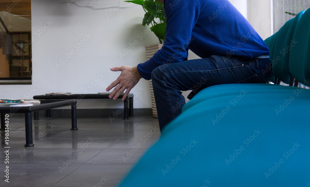 Person Waiting Patiently