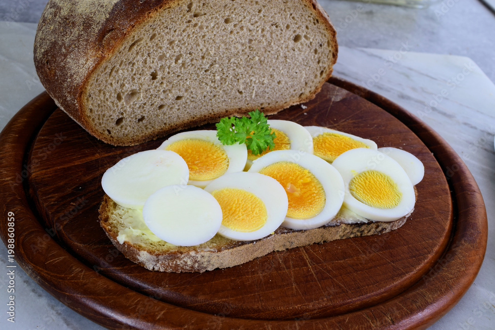 Eierbrot Stock-Foto | Adobe Stock
