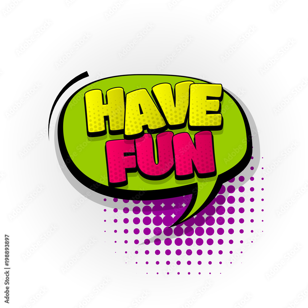 have fun hand drawn pictures effects. Template comics speech bubble ...