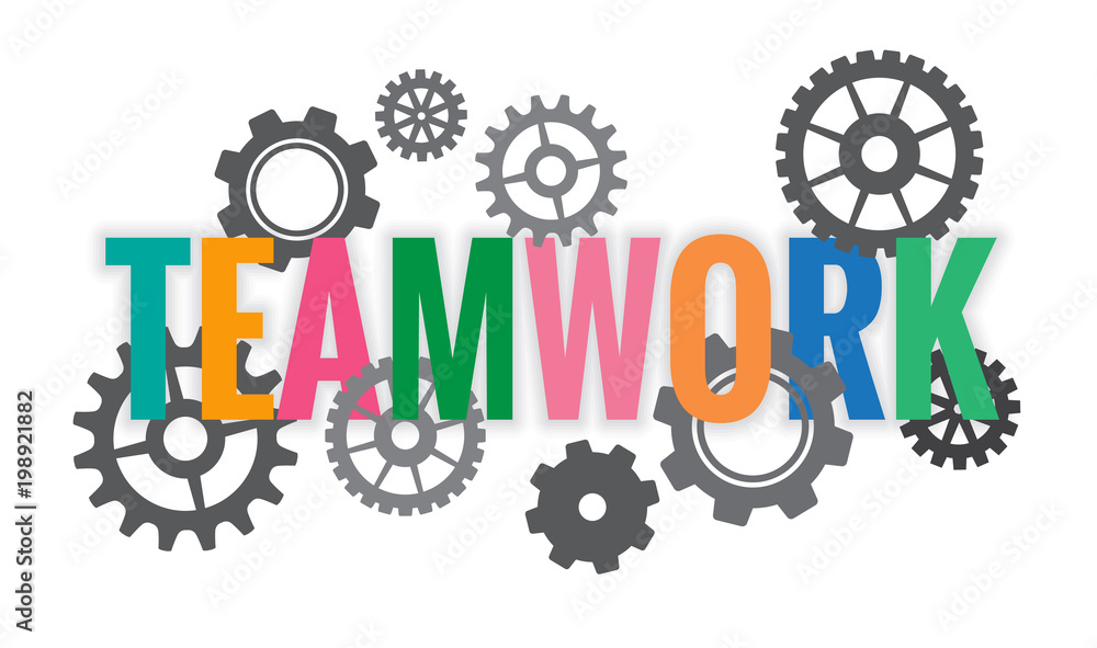 teamwork, vector, icon, team, concept, business, people, flat, design ...