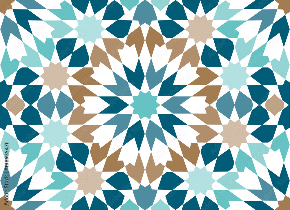 Arabesque decorative seamless pattern. Islamic design concept ...