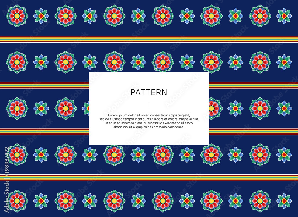 Korean traditional pattern. Stock Vector | Adobe Stock